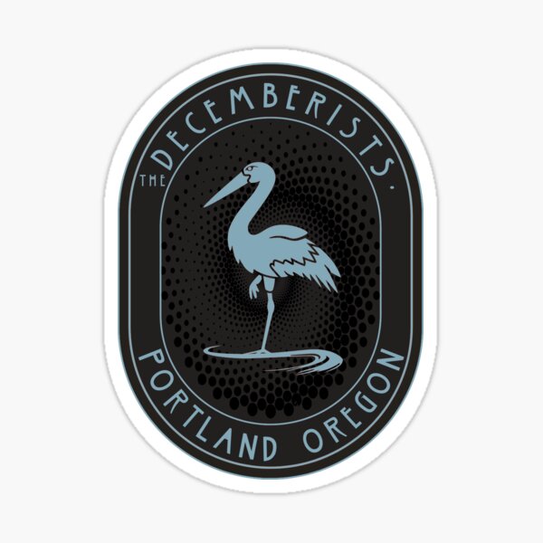 "The Decemberists - vintage styled 'Crane Wife' badge graphic, for the ...