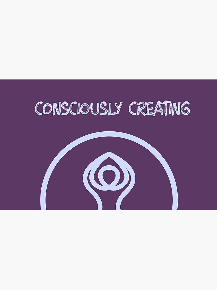 "Just Here Consciously Creating-Inspirational Quote-Purple" Coffee Mug ...