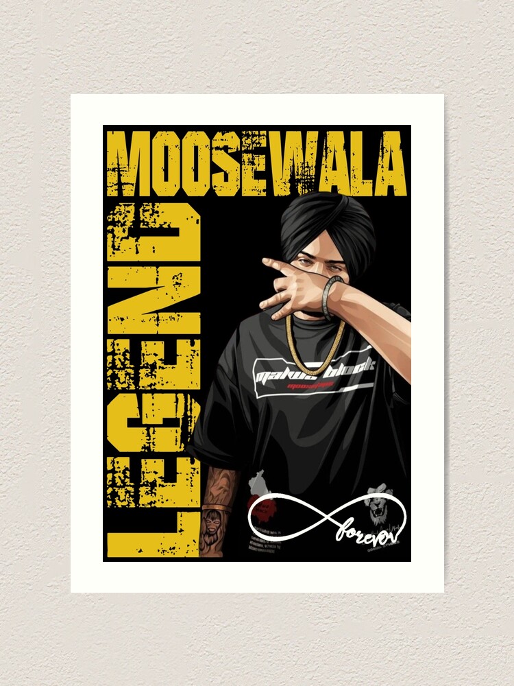 "Sidhu Moose wala sticker" Art Print for Sale by vpaints | Redbubble