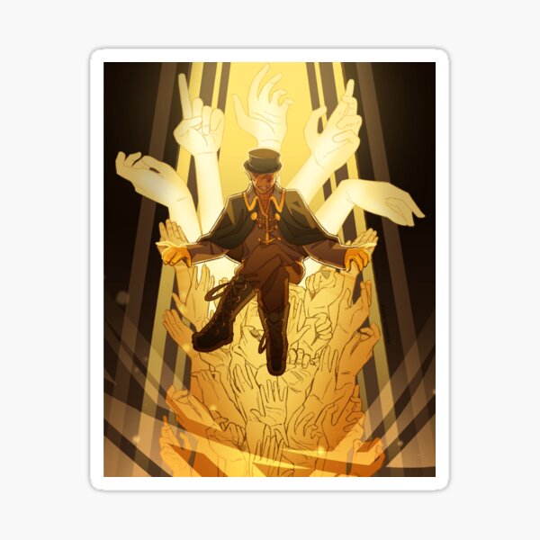 "Janus Sanders: Throne of Hands" Sticker for Sale by itsabelle-arts ...