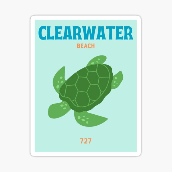 "Clearwater Beach" Sticker for Sale by AnotherCoast | Redbubble