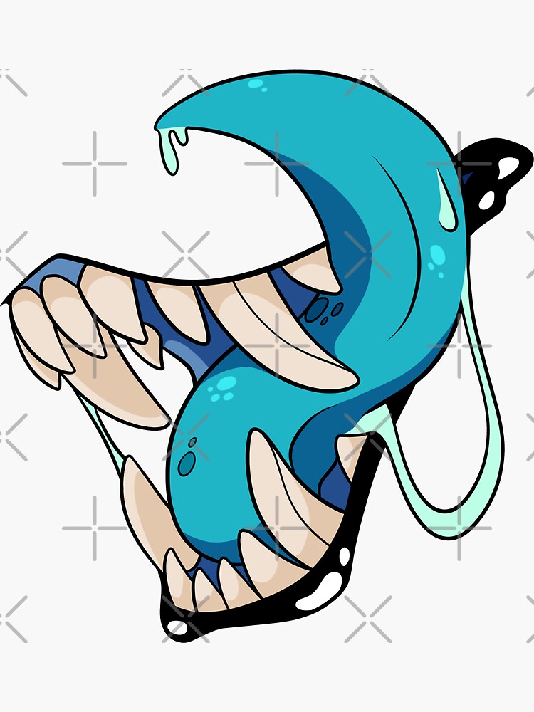 "Toothy Maw" Sticker for Sale by EldritchWendigo | Redbubble