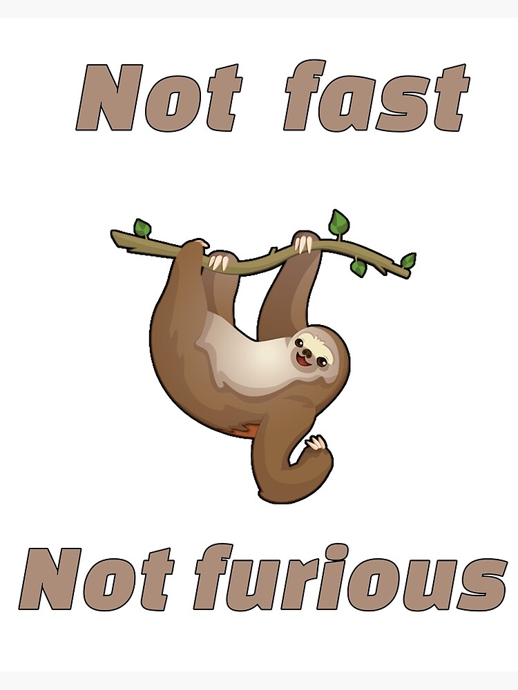 "Not fast not furious" Poster for Sale by TheWiiFactory | Redbubble