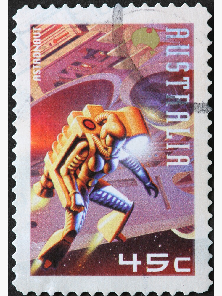 "Australian Astronaut 45c Stamp " Sticker for Sale by 2AGoodHome ...