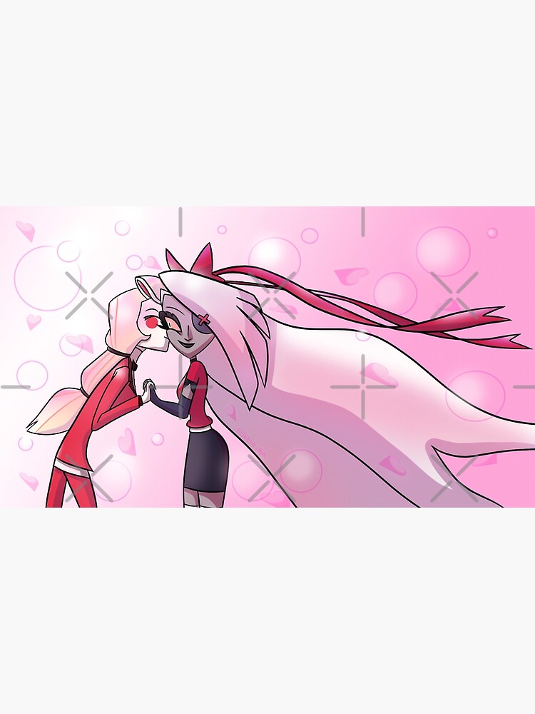 "Charlie and Vaggie Kiss" Poster for Sale by EldritchAceMyth | Redbubble