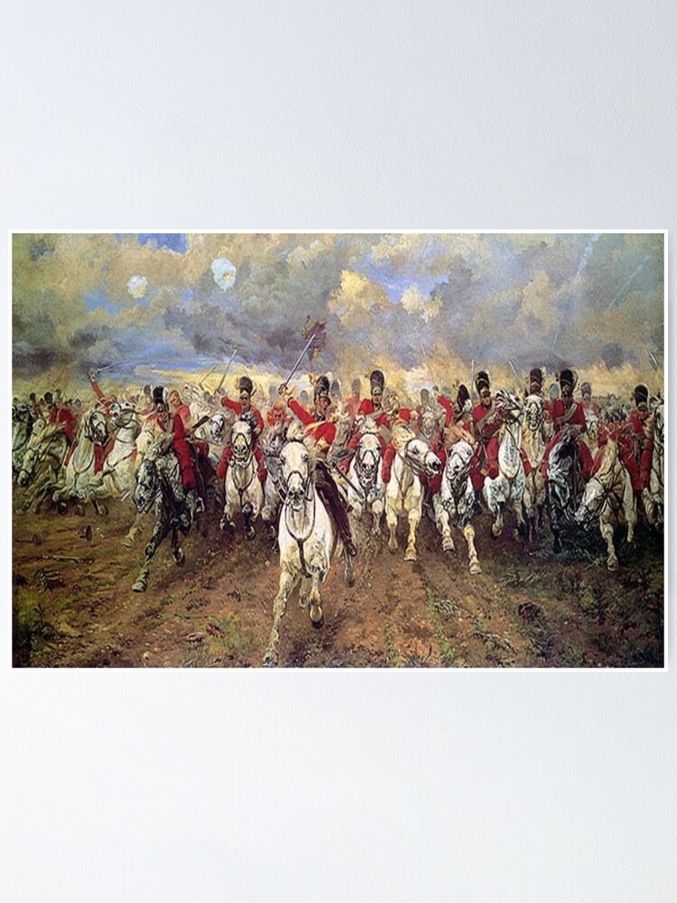"Battle of Waterloo - Charge of the Dragoons" Poster for Sale by ...