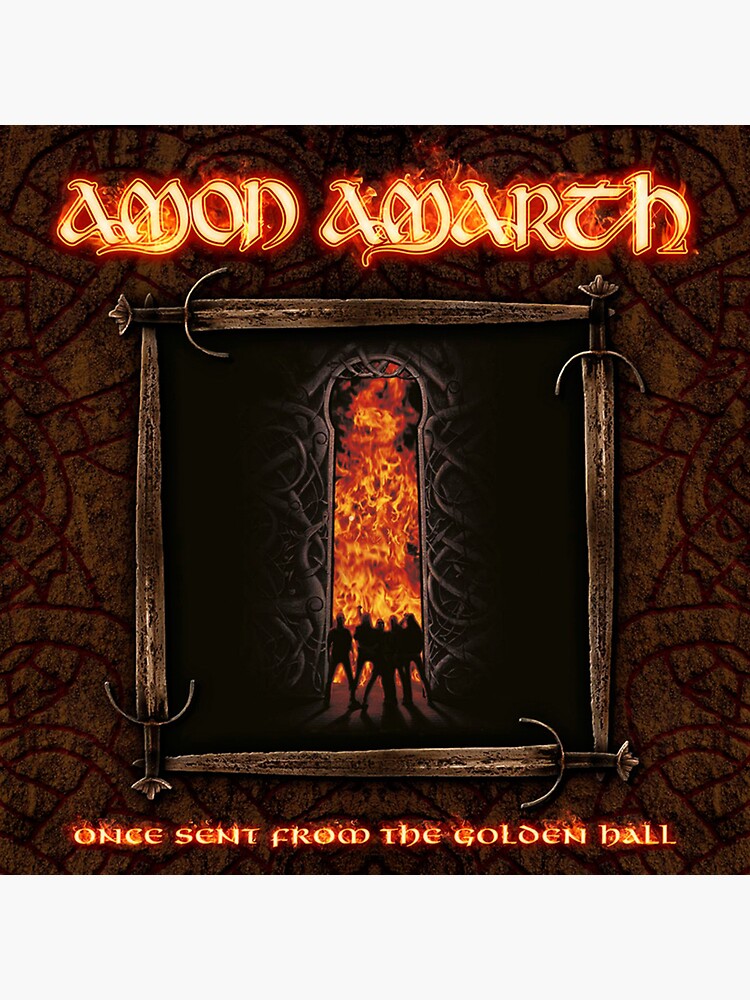 " Amon Amarth once sent from the golden hall" Sticker for Sale by ...
