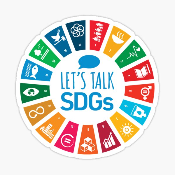 "Let's Talk SDGs UN Global Goals Logo United Nations Sustainable ...