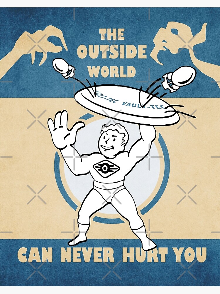 "Fallout 4 Vault Boy Poster - 7/14 ┃The Outside World┃ Post-Apocalytpic ...