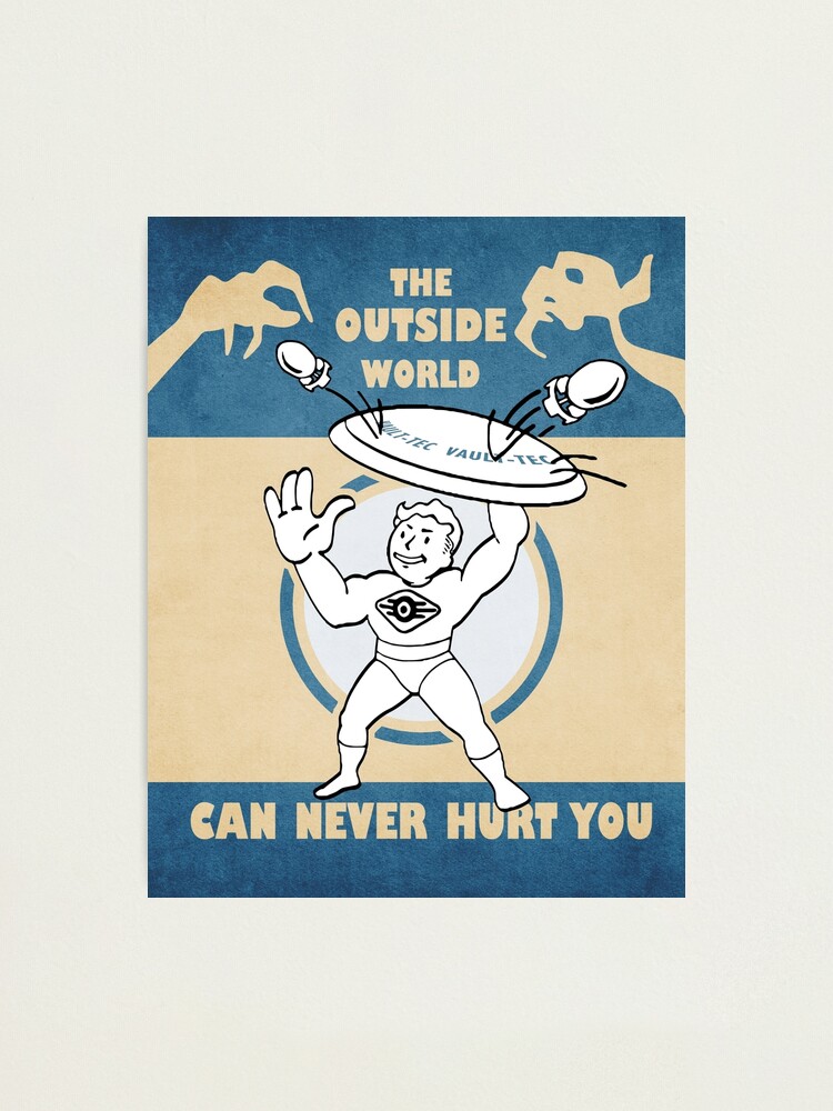"Fallout 4 Vault Boy Poster - 7/14 ┃The Outside World┃ Post-Apocalytpic ...