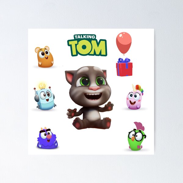Póster for Sale con la obra «Lindo Talking Tom Bebé Y Amigos» de Toonix ...