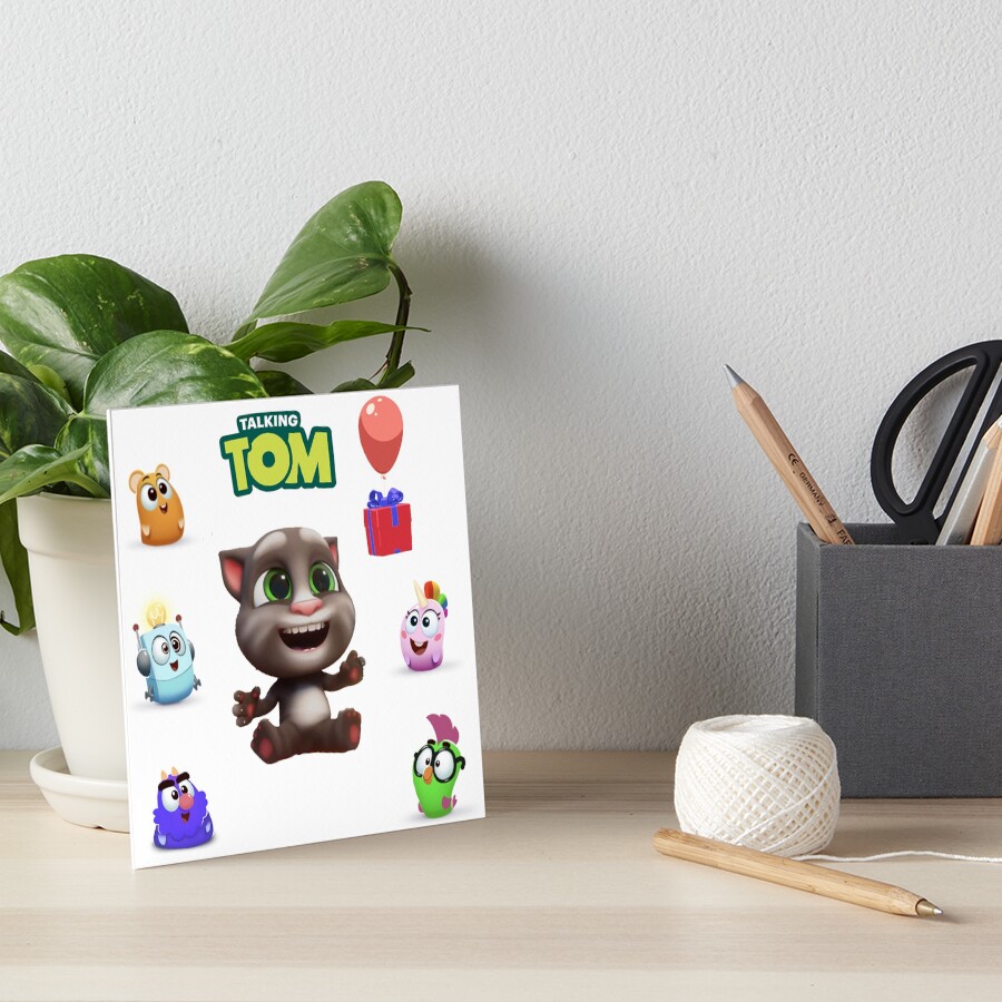 "Cute Talking Tom Baby And Friends " Art Board Print for Sale by Color ...