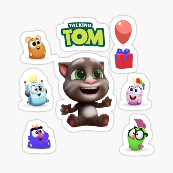 "Cute Talking Tom Baby And Friends " Sticker for Sale by Kavindu ...