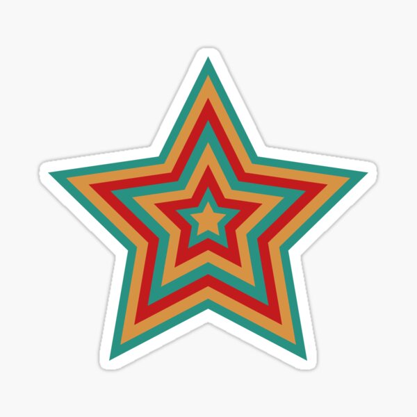"Retro Pop Star" Sticker for Sale by Texterns | Redbubble