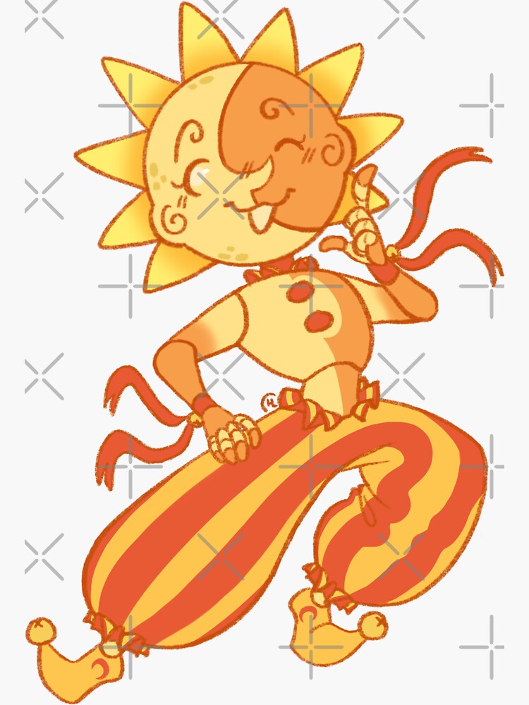 "FNAF Daycare Attendant - Sun" Sticker for Sale by Lollamas | Redbubble