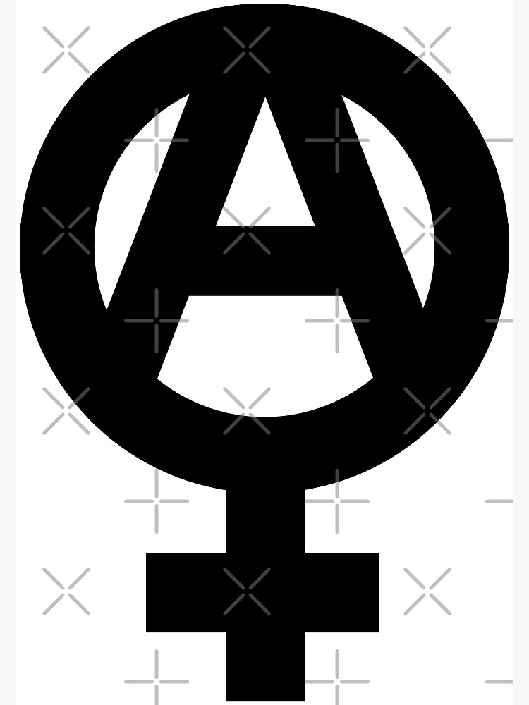 "Anarcha Feminist Symbol--Black" Poster for Sale by SCHPiDAUU | Redbubble