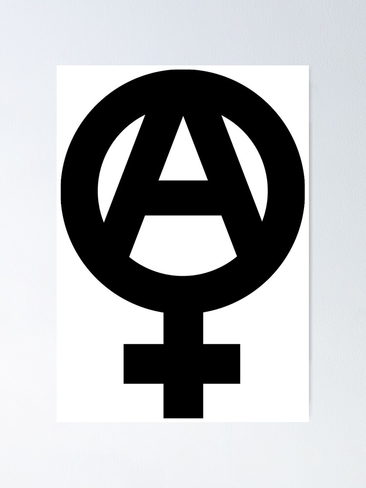 "Anarcha Feminist Symbol--Black" Poster for Sale by SCHPiDAUU | Redbubble