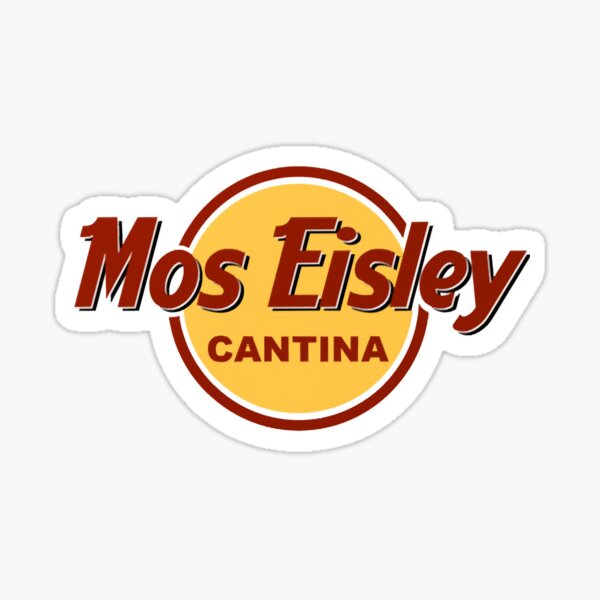 "MOS EISLEY CANTINA space port" Sticker for Sale by FrancineFontes ...