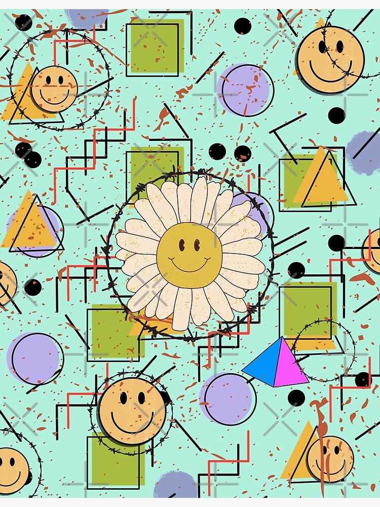 "80's and 90's flower art" Poster for Sale by ed-design | Redbubble