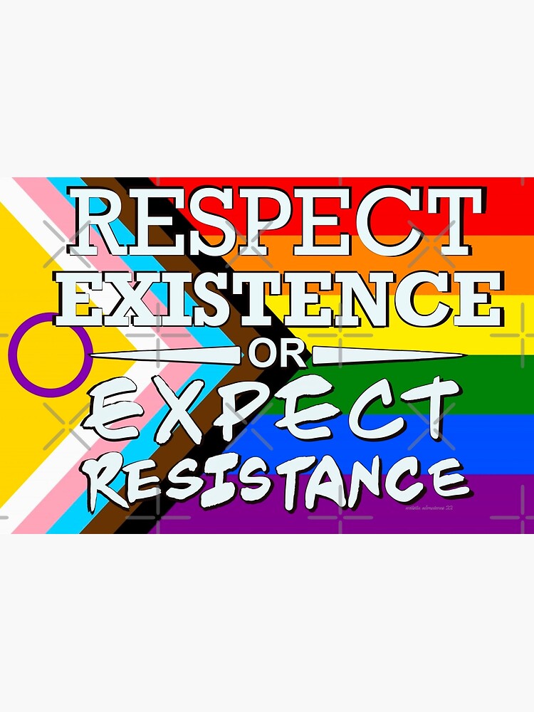 "Respect Exsistence or Expect Resistance, Intersex Pride Flag ...