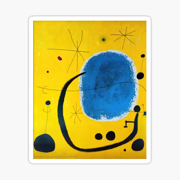 " JOAN MIRO PAINTING" Sticker for Sale by Reda-Design | Redbubble