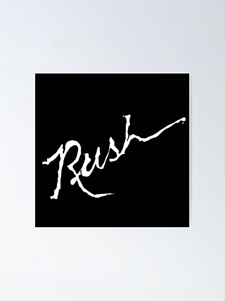 "BEST FONT RUSH LOGO" Poster for Sale by bashington1z | Redbubble