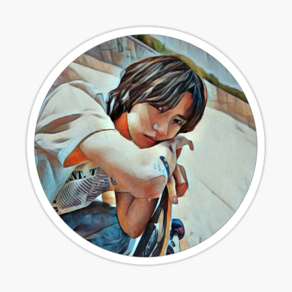 "TXT Beomgyu art" Sticker for Sale by Breannvraven | Redbubble