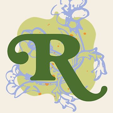 "Monogram Letter R" Sticker for Sale by Trish Dish | Redbubble