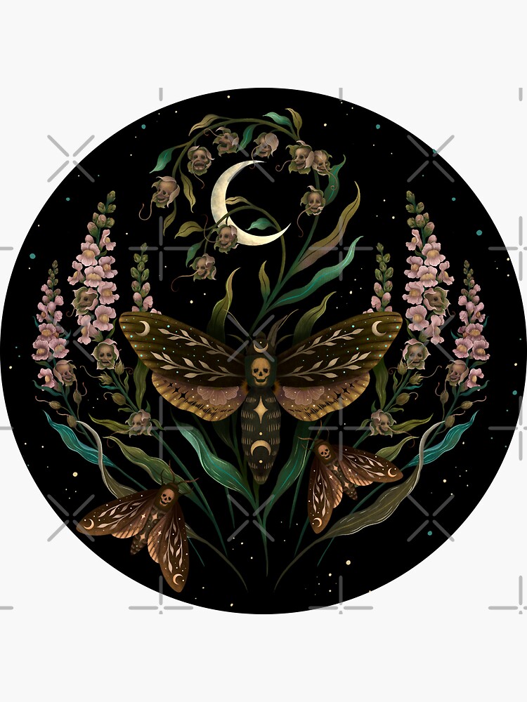 "Death's Head" Sticker for Sale by episodicDrawing | Redbubble