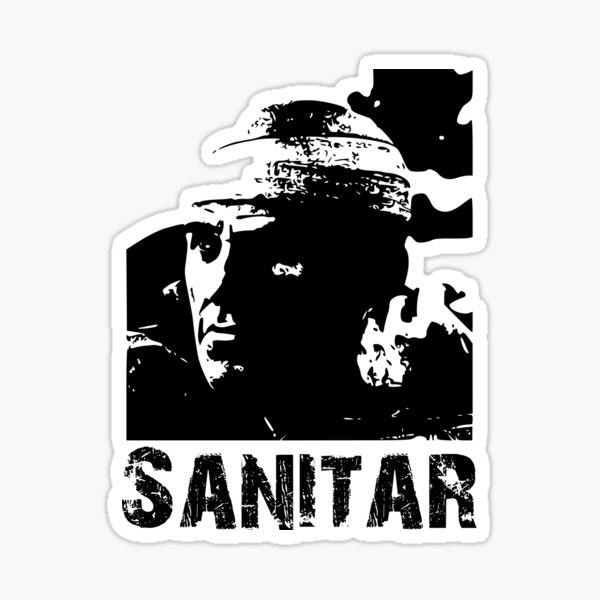 "Sanitar Silhouette " Sticker for Sale by DMBdesign21 | Redbubble