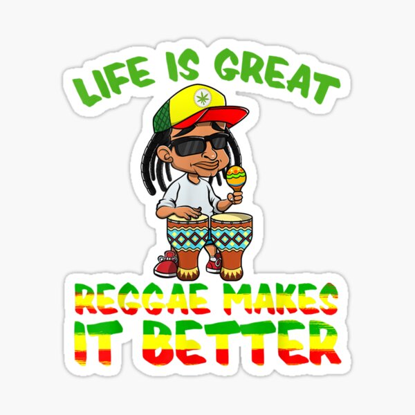 "Reggae Jamaican Music - Rasta Rastafari Reggae" Sticker for Sale by ...