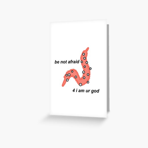"Biblically Accurate Angel Worm On A String" Greeting Card for Sale by ...