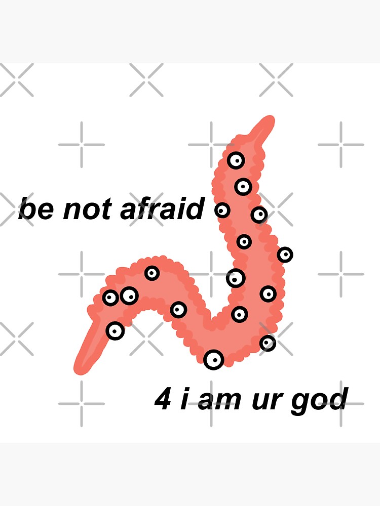 "Biblically Accurate Angel Worm On A String" Sticker for Sale by ...