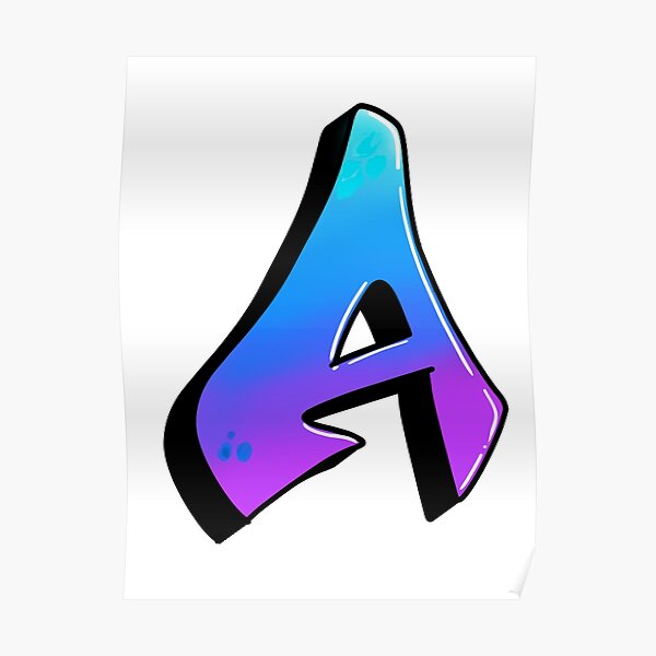 "Graffiti Letters A" Poster for Sale by WellingtonAdams | Redbubble