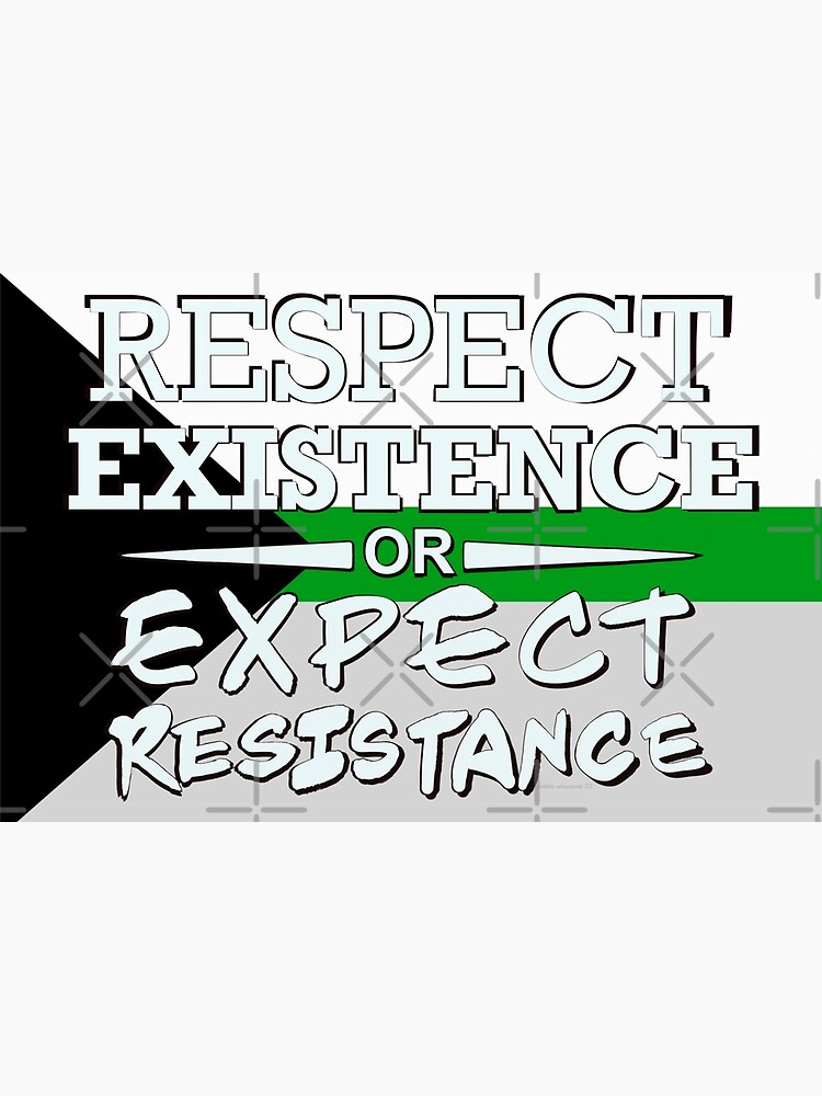 "Respect Exsistence or Expect Resistance, Demiromantic Pride Flag ...
