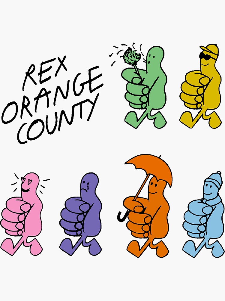 "icon rex orange" Sticker for Sale by clarapadberg | Redbubble
