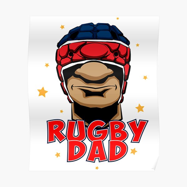 "Rugby dad, rugby gift, rugby union, rugby , rugby art, rugger " Poster ...