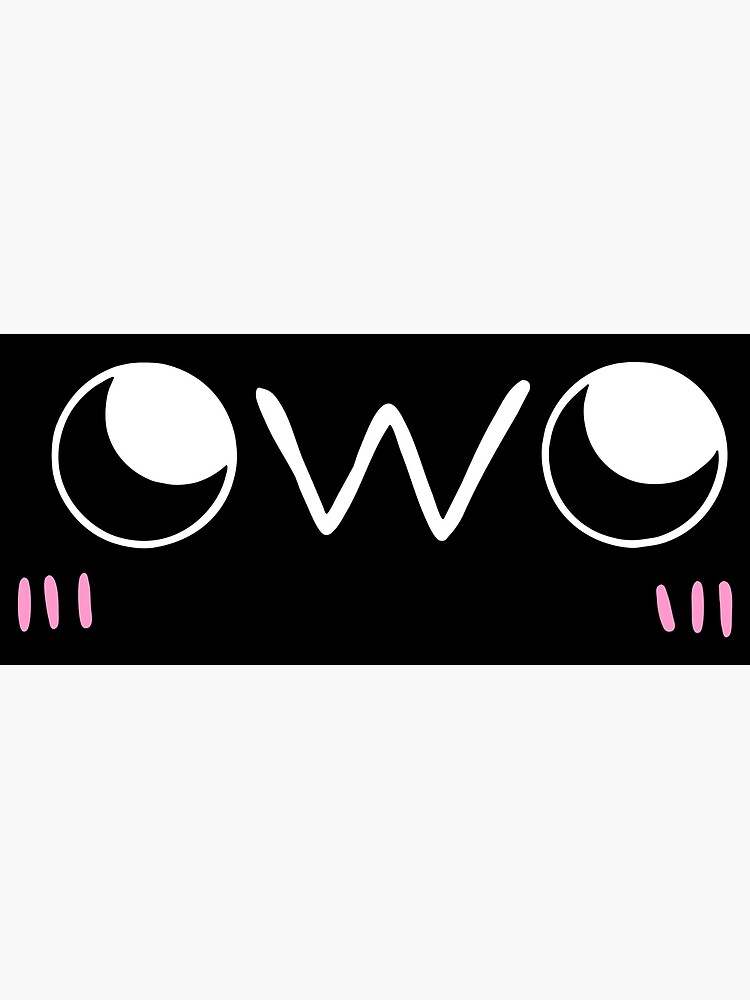"Kawaii Owo Face" Art Print for Sale by ModiBohnam | Redbubble
