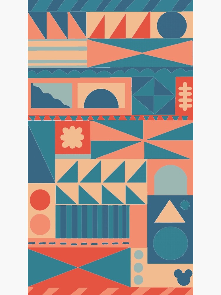 ""it's a small world" Pattern (vintage palette)" Poster for Sale by ...