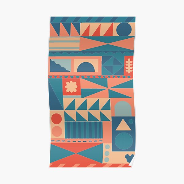 ""it's a small world" Pattern (vintage palette)" Poster for Sale by ...