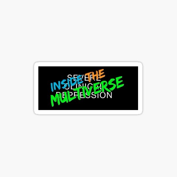 "Inside the Multiverse" Sticker for Sale by RadicalAM | Redbubble