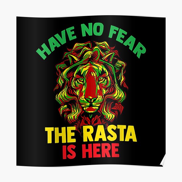 "Rastafari Gift for Raggea Reggaeton Flag Lion" Poster for Sale by ...