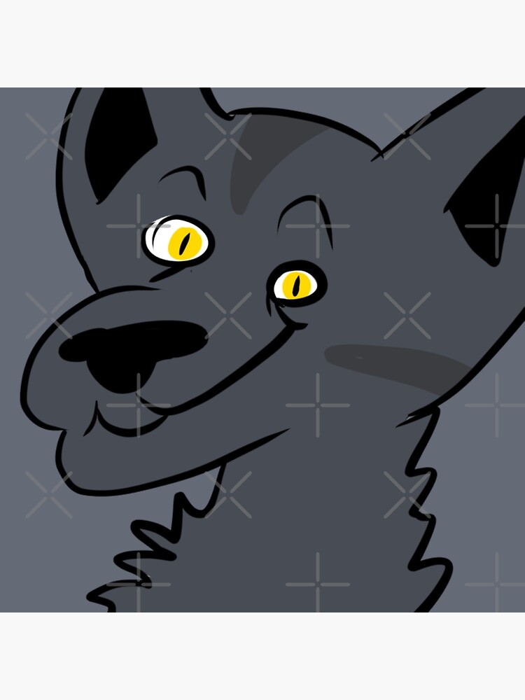 "Derpy Wolf Face Black" Poster for Sale by DolmanceWorks | Redbubble