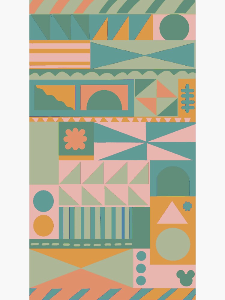 ""it's a small world" Pattern (fresh palette)" Sticker for Sale by ...