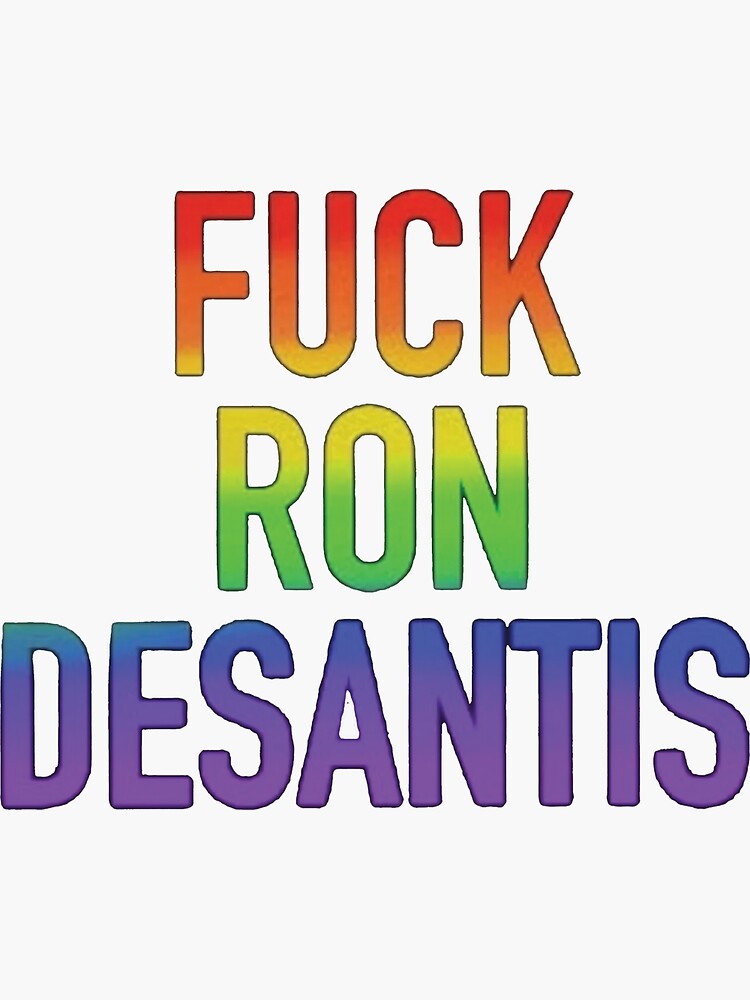 "Ron DeSantis art" Sticker for Sale by Frost514 | Redbubble