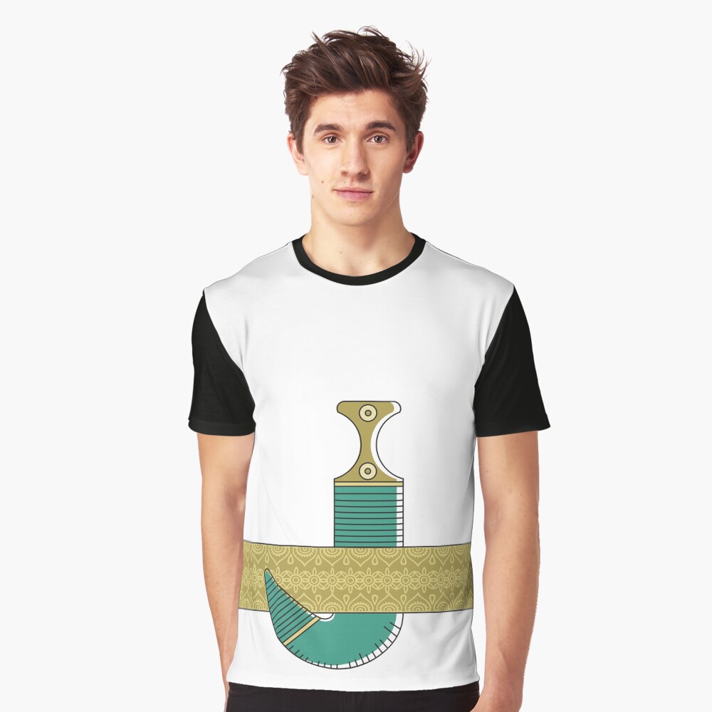 "jambiya, yemen traditional clothing, Yemeni jambia " Sticker for Sale ...