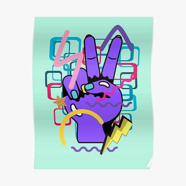 "80s and 90s flow of peace" Poster for Sale by ed-design | Redbubble