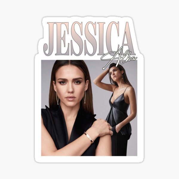 "Jessica Alba " Sticker for Sale by judyma8ft | Redbubble