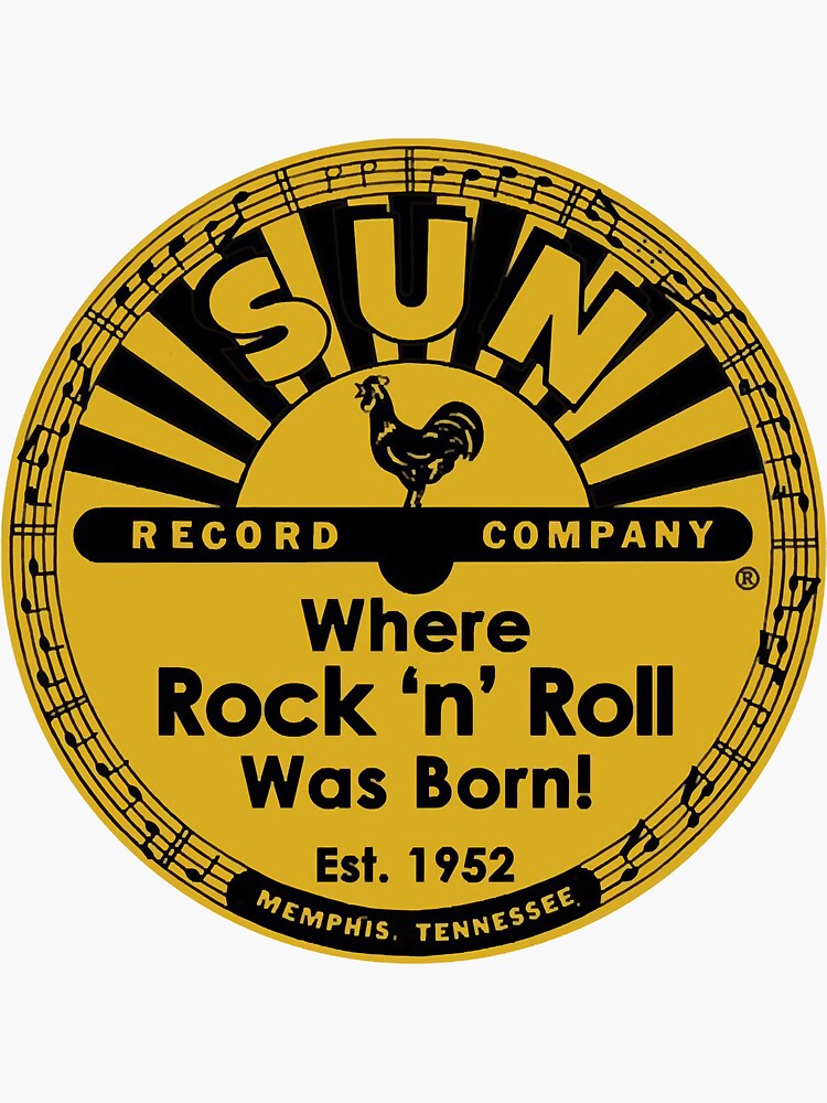" Sun Records Logo " Sticker for Sale by MarthaVenega1 | Redbubble