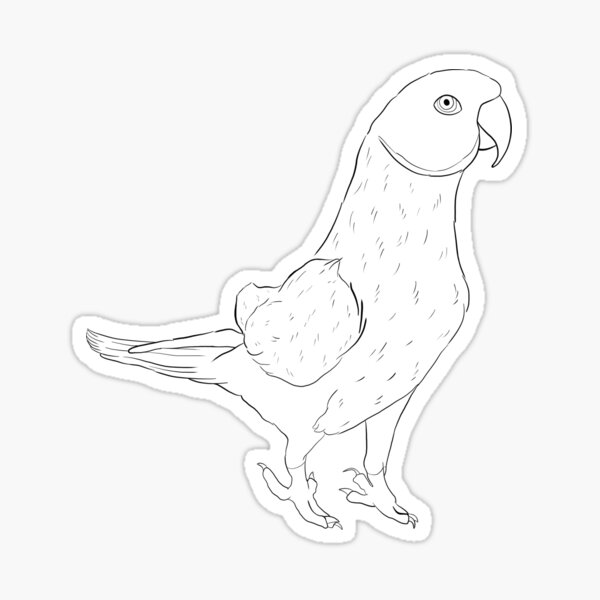 "Hamlet Outline Drawing" Sticker for Sale by MiniMePawtraits | Redbubble